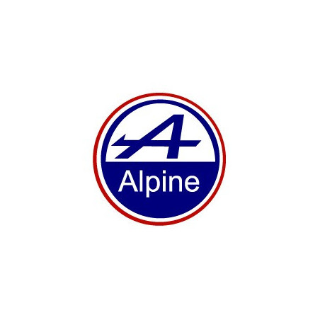 Alpine sticker logo Rond bleu blanc rouge (R805)