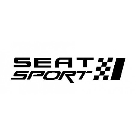 SEATsport, Sticker noir à damier (R1243)